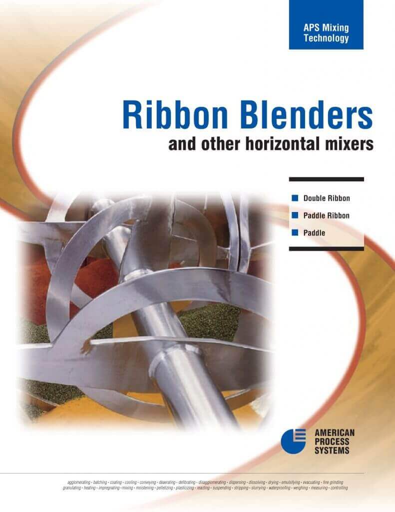 American Process Ribbon Blenders Brochure | M&M Equipment Corp