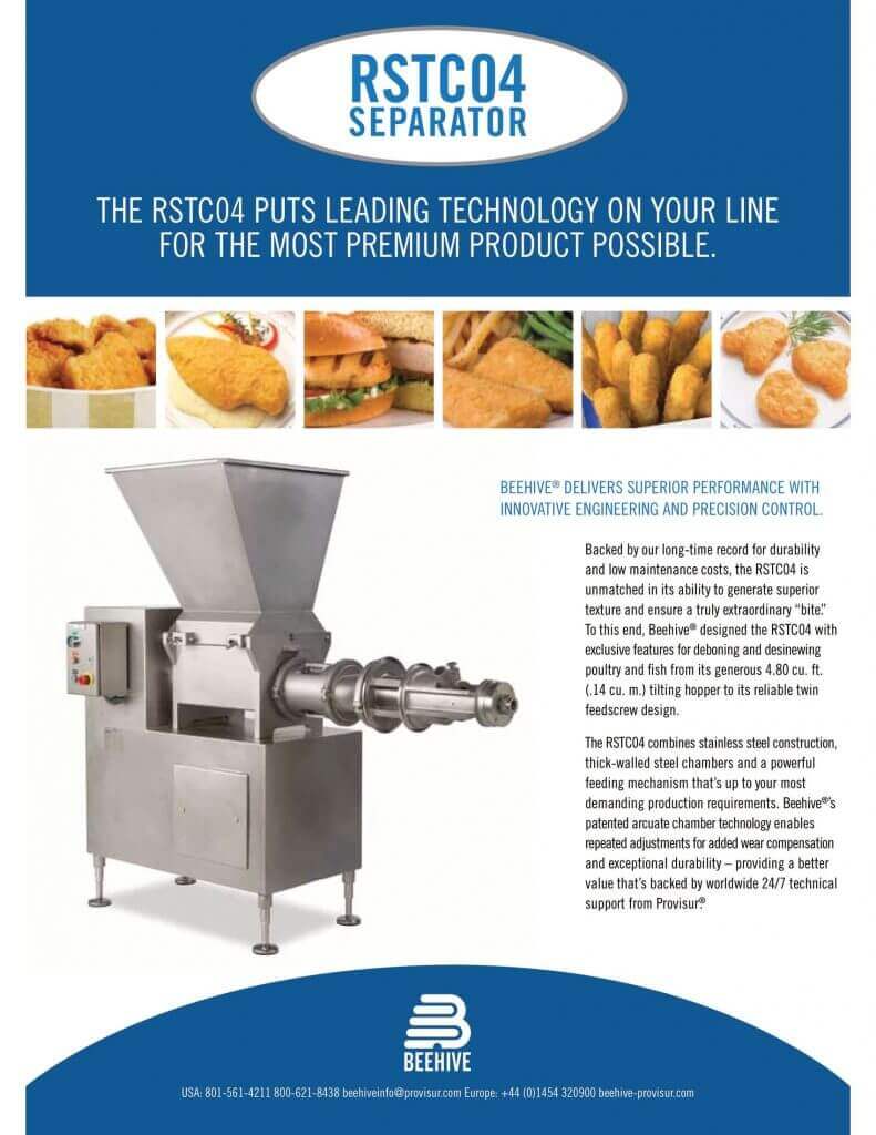 Beehive RSTC04 Separator Brochure | M&M Equipment Corp