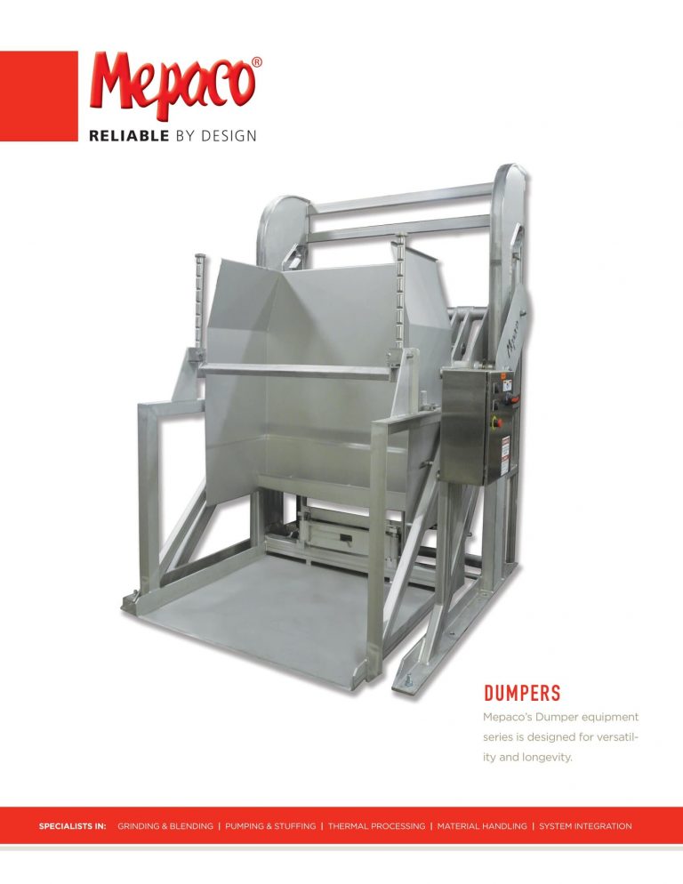 Mepaco Dumper Series Brochure | M&M Equipment Corp