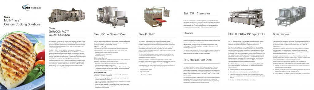 JBT FoodTech Stein MultiPhase Custom Cooking Solutions Series Brochure ...