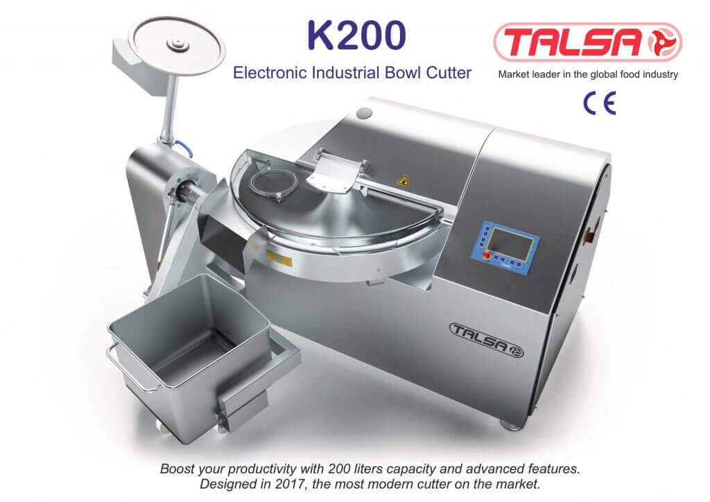 Talsa K200 Electronic Industrial Bowl Cutter Brochure | M&M Equipment Corp