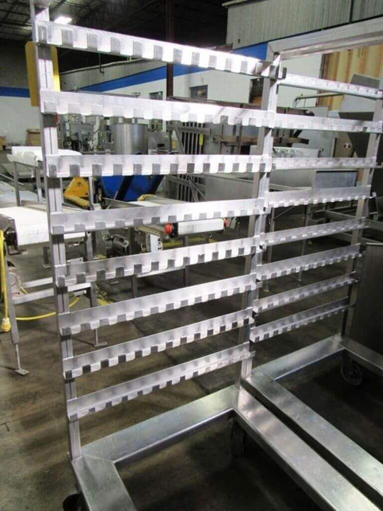 STAINLESS STEEL 8 RACKS SPACED Smokehouse Trucks | M&M Equipment Corp