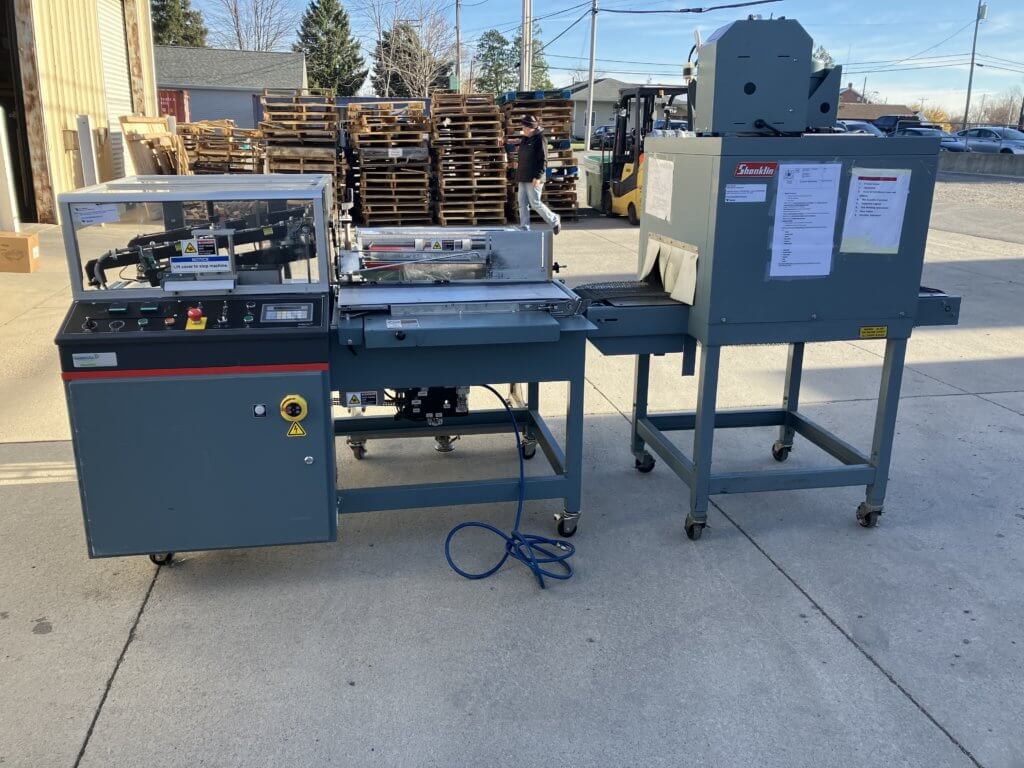 Shanklin A-26A L Bar Sealer with Shrink Tunnel | M&M Equipment Corp