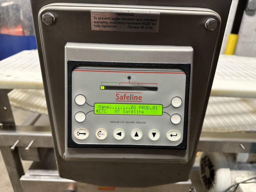Safeline SL 1500 Metal Detector | M&M Equipment Corp