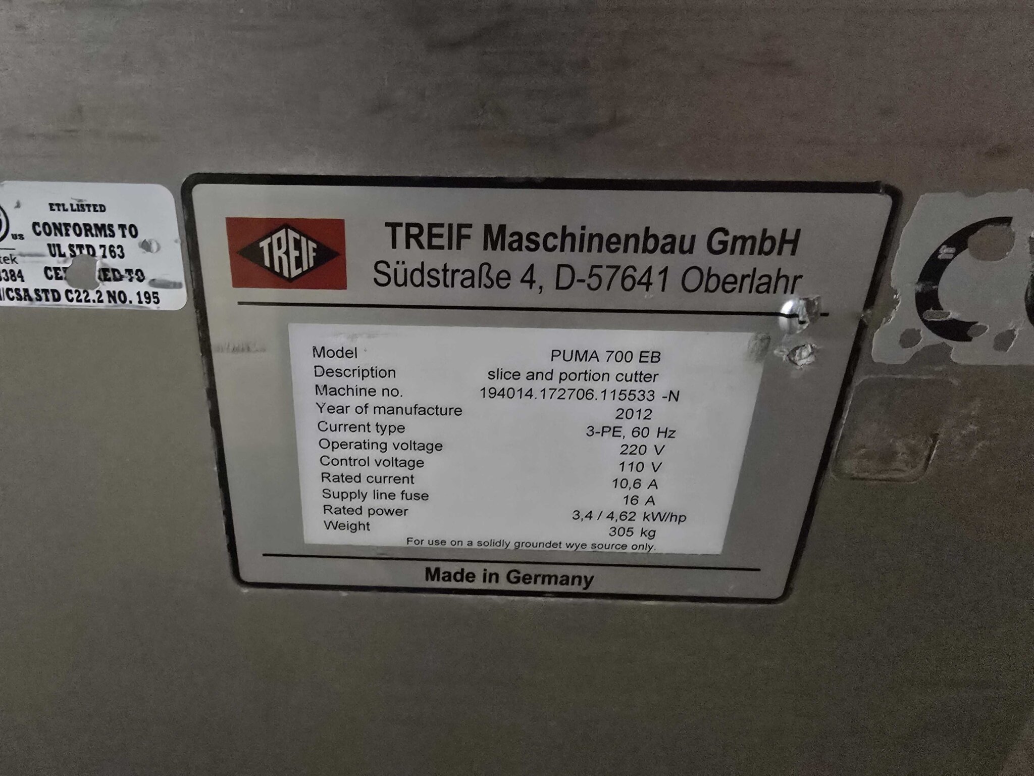 Treif Puma 700 EB Portion Slicer | M&M Equipment Corp