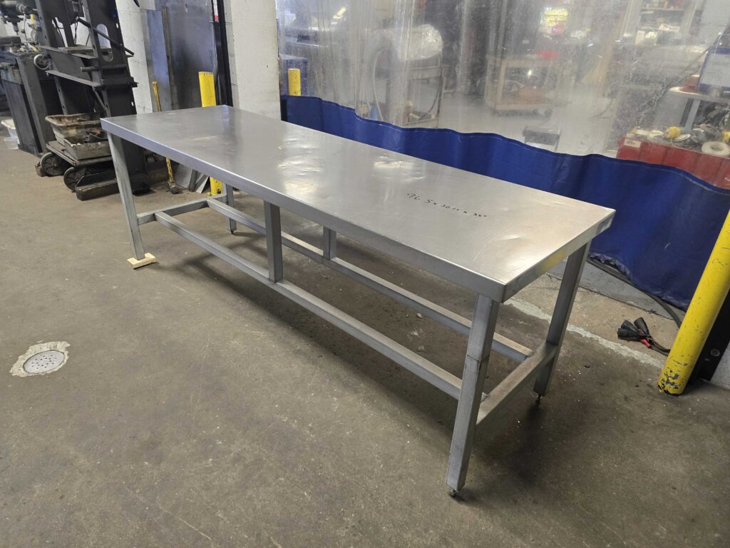 CUSTOM STAINLESS Table | M&M Equipment Corp