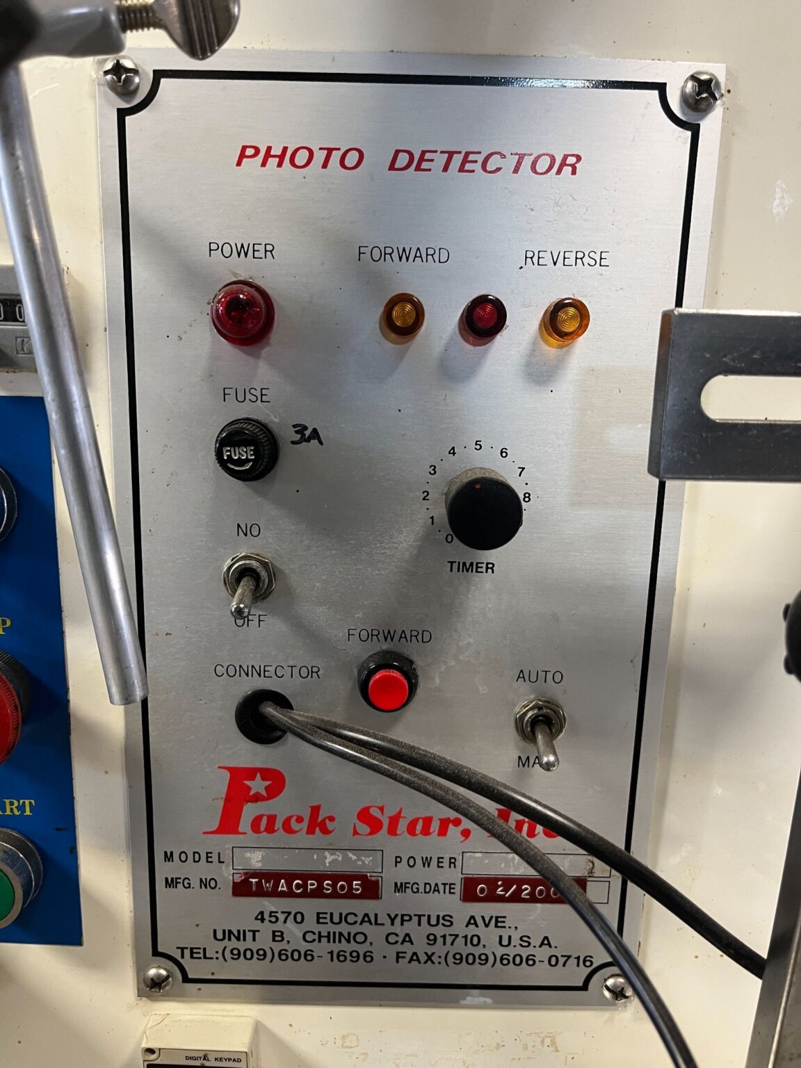 Pack Star TWACPS05 Vertical Form Fill Seal Machine | M&M Equipment Corp
